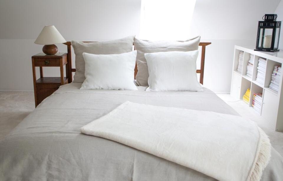 Linen Bedding Queen Size Duvet Cover Fitted Sheet Pillow - Etsy