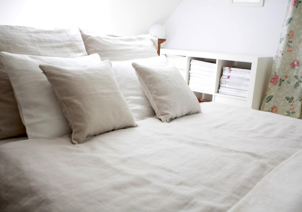 Linen Bedding Queen Size Duvet Cover Fitted Sheet Pillow - Etsy