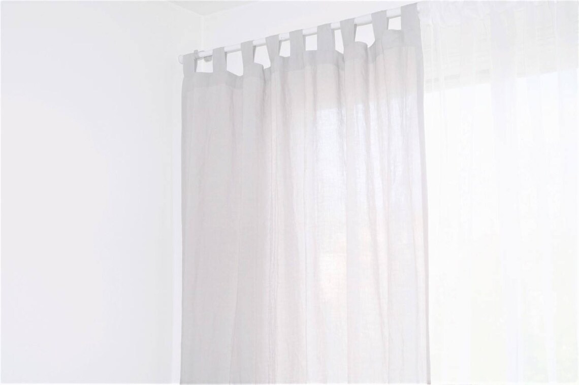Linen Curtain Panel Linen Window Panel Linen Drapery | Etsy