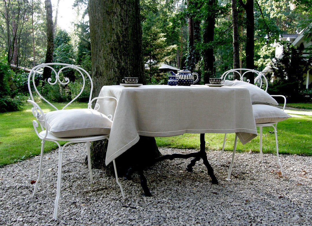 Natural Linen Tablecloth, Pure Linen Table Cloth, Wedding Tablecloth ...