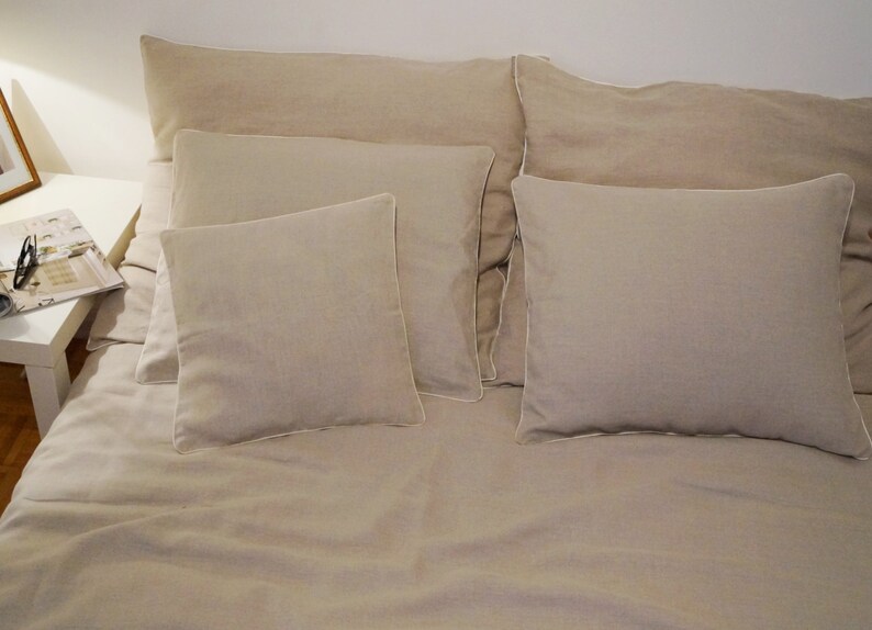 Linen bedding set Queen Size duvet cover and 4 pillow cases | Etsy