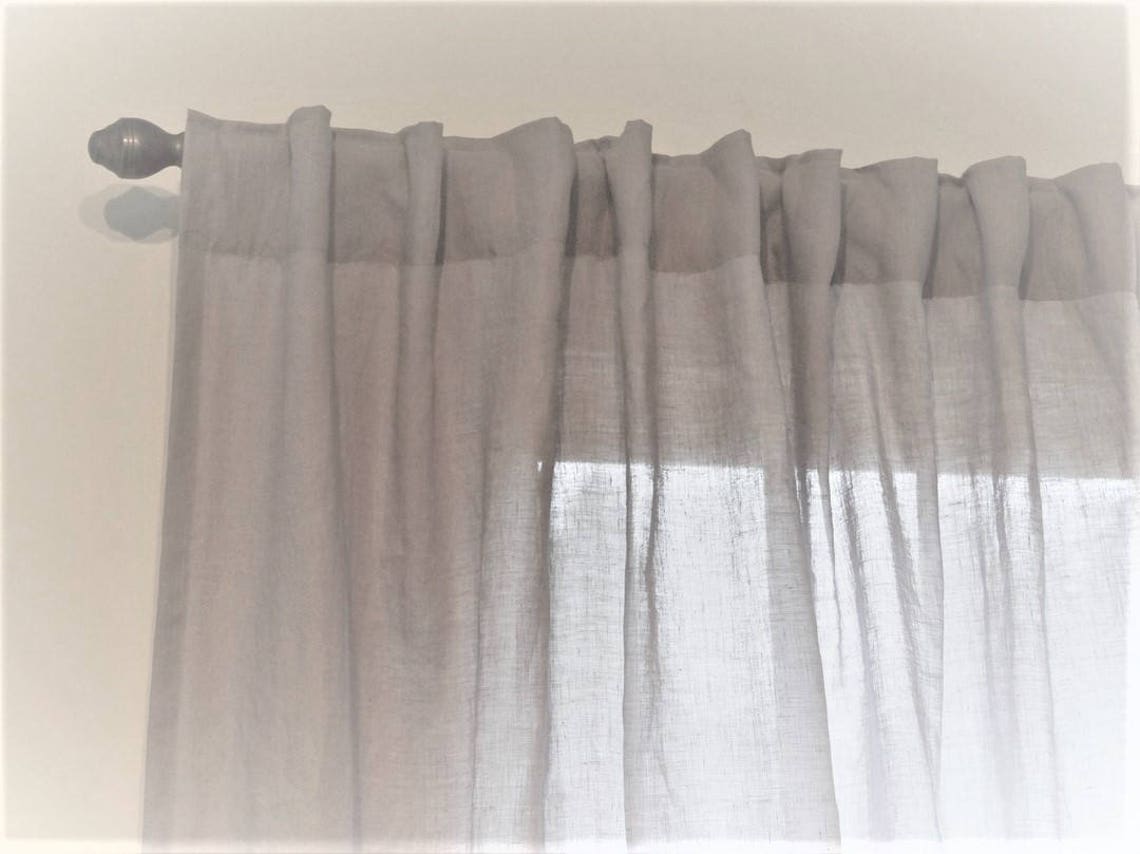 Linen Curtain Panel Linen Window Panel Linen Drapery | Etsy