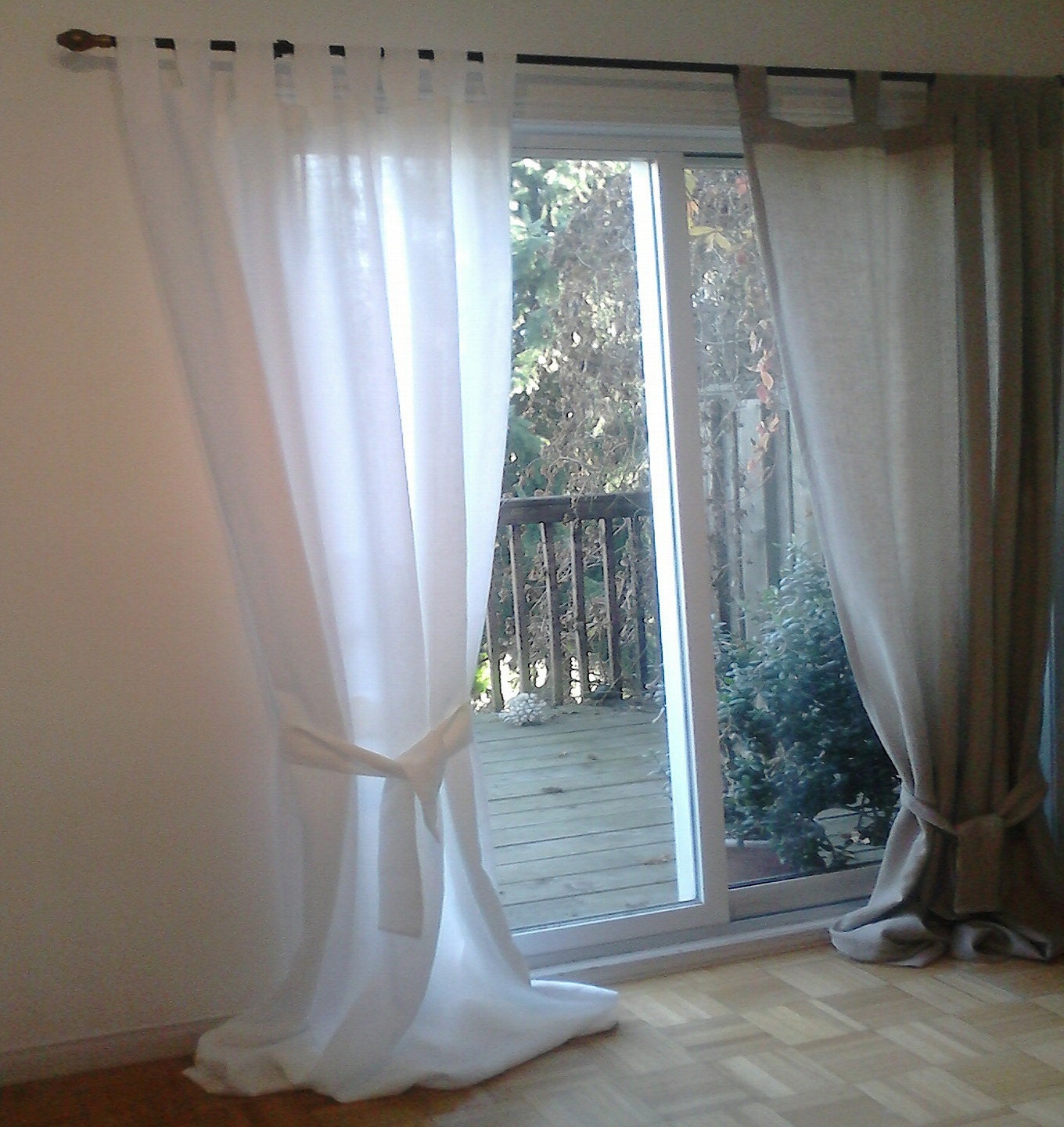 Linen Curtain Panel Linen Window Panel Linen Drapery | Etsy