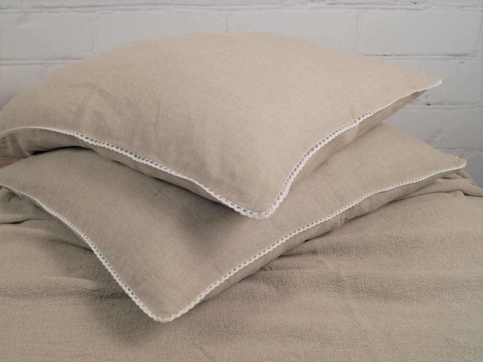 Linen Bedding 100% Linen Natural Linen Bedding Softened - Etsy