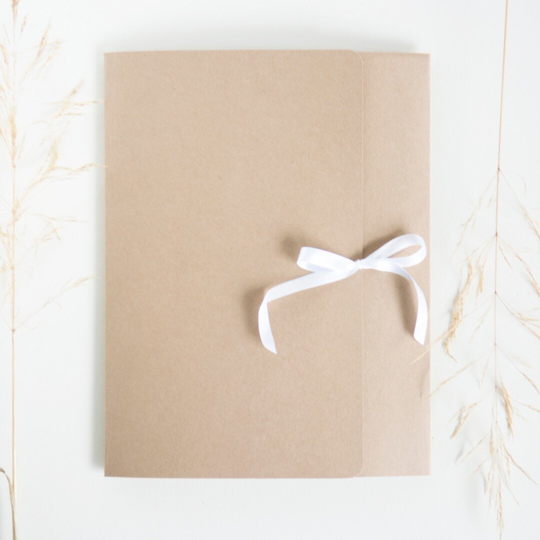 Brown Kraft Envelope for Documents and Photography Prints, Custom Print ...