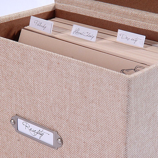 Recipe Box Set With Recipe Cards Canvas - Etsy