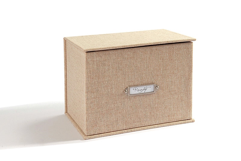 Recipe Box Set With Recipe Cards Canvas - Etsy