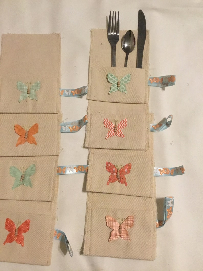 Outdoor Silverware Holder With Attached Hook Utensil | Etsy