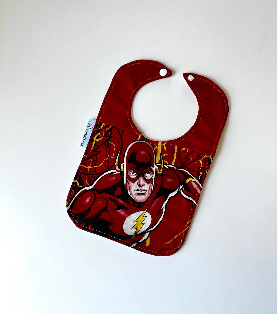 The Flash Bib - Upcycled the Flash T-shirt Bib - the Flash Baby Gift - Etsy