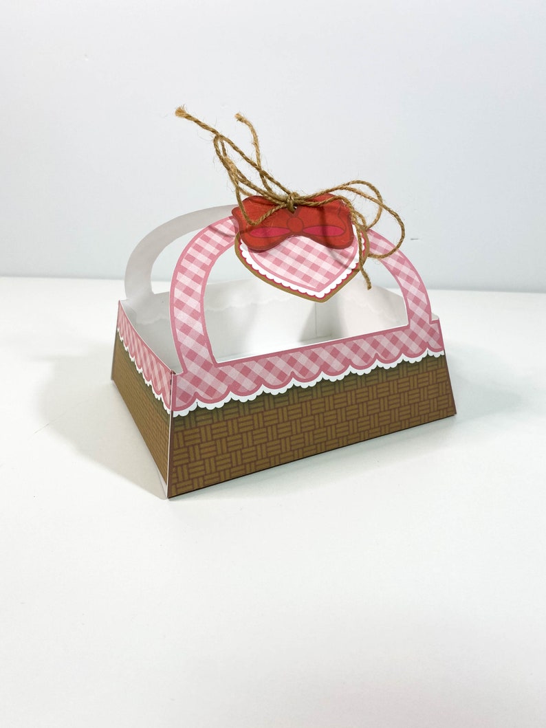 Printable Easter Favor Basket | Paper Craft Gift Box | Picnic - Etsy