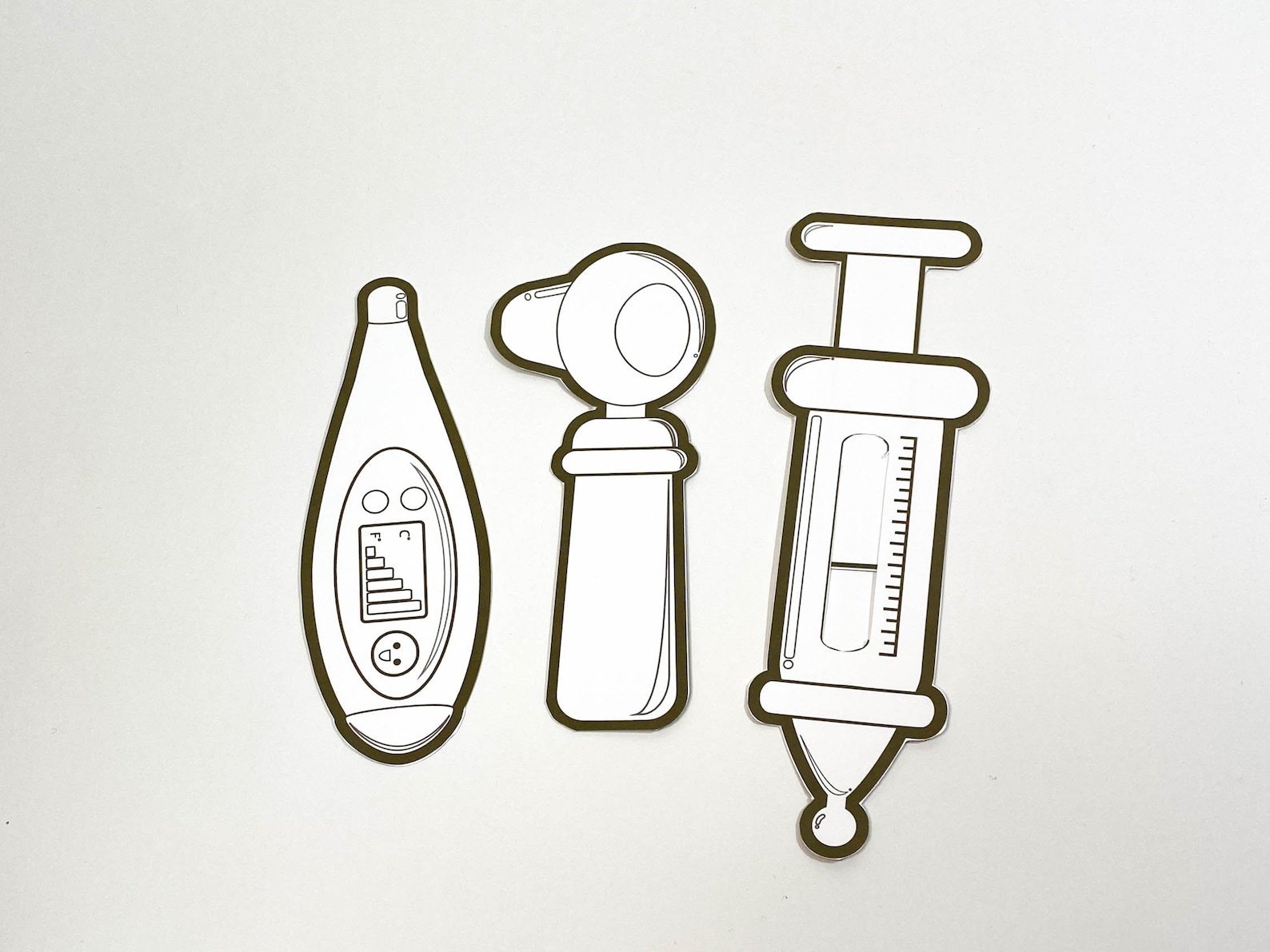 Nurse Doctor Medical Kit | Coloring Paper Craft | Printable Kids Toy ...