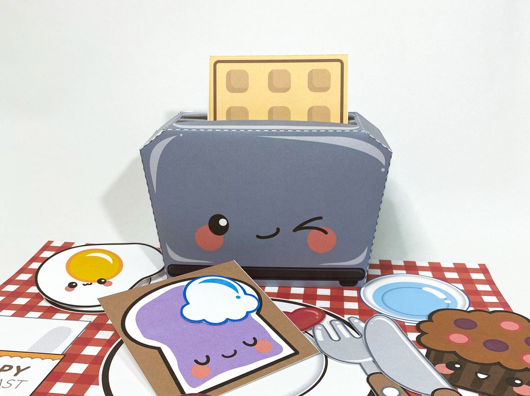 Printable Toaster Paper Craft for Kids Toy Activity • Digital File - Etsy