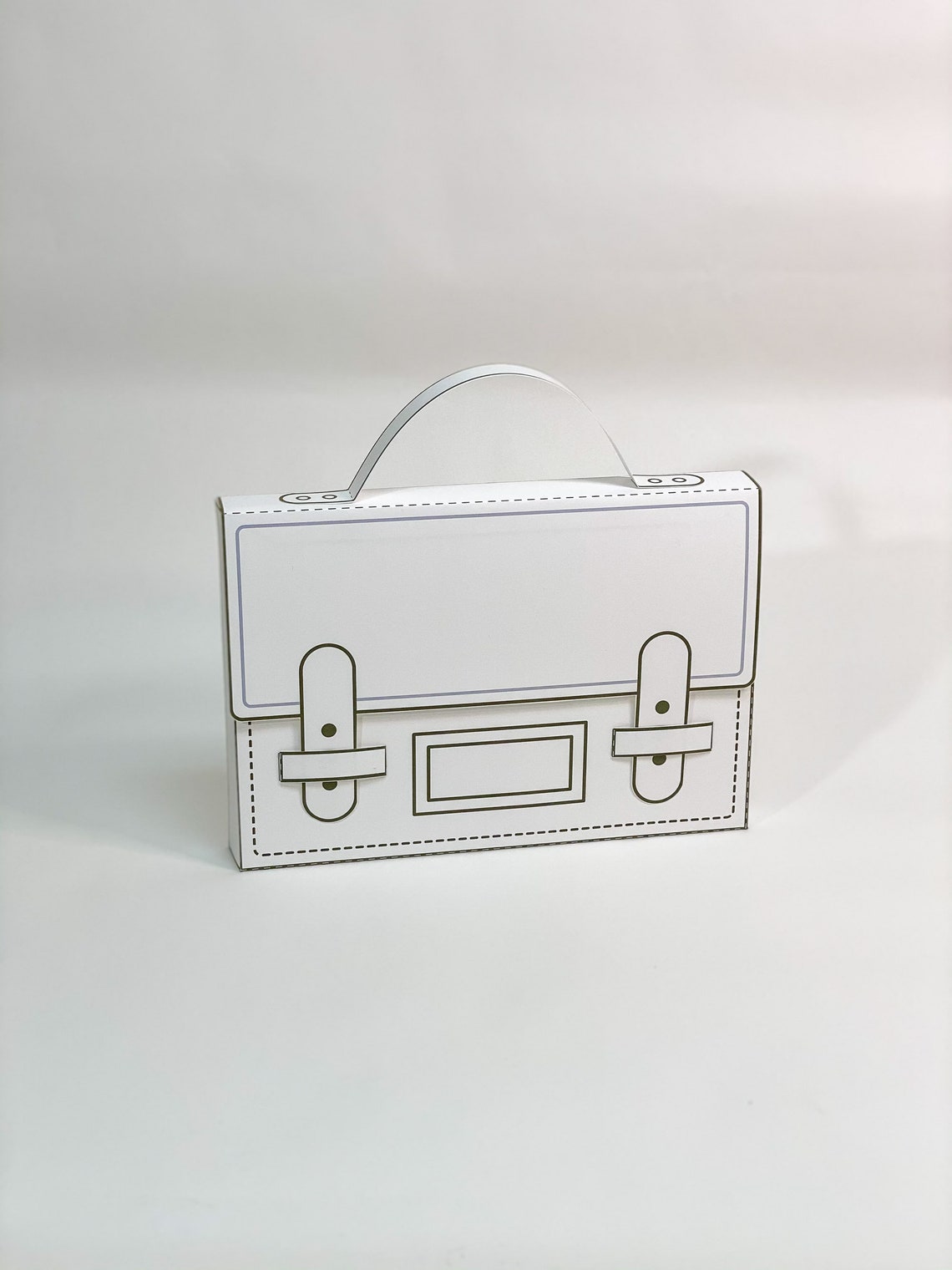 Color & Design Your Own Bag Kids Paper Craft Tote Messenger Briefcase ...