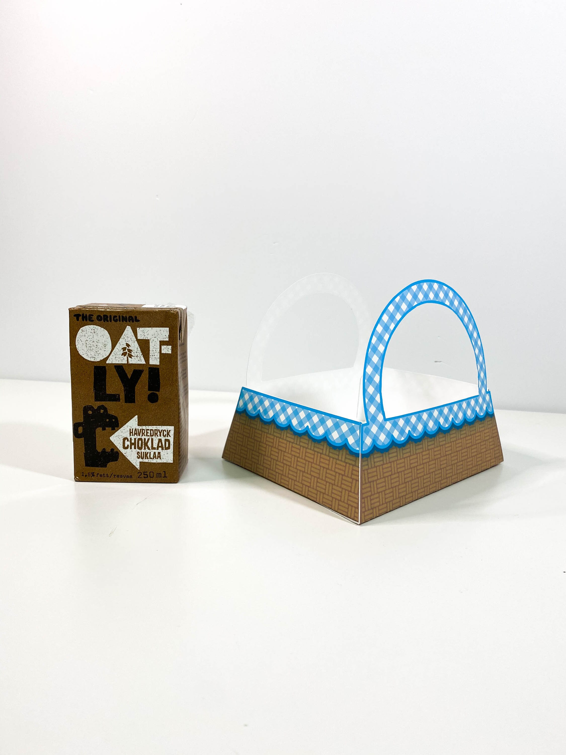 Printable Easter Favor Basket | Paper Craft Gift Box | Picnic - Etsy
