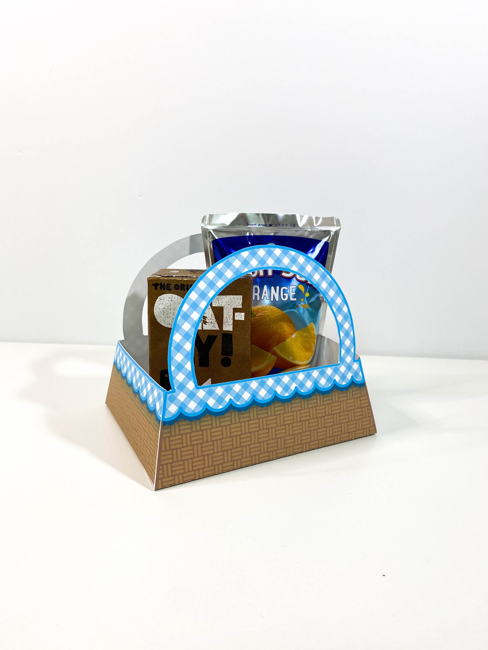Printable Easter Favor Basket | Paper Craft Gift Box | Picnic - Etsy