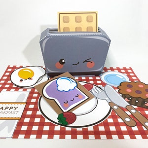 Printable Toaster Paper Craft for Kids Toy Activity • Digital File ...