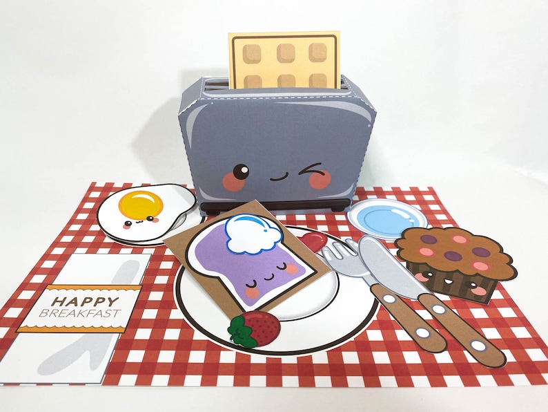 Printable Toaster Paper Craft for Kids Toy Activity • Digital File - Etsy