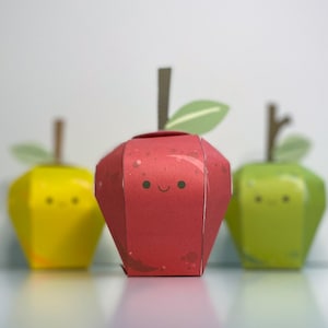 Printable Apple Gift Box Teachers Friends Birthday School Kids Party ...