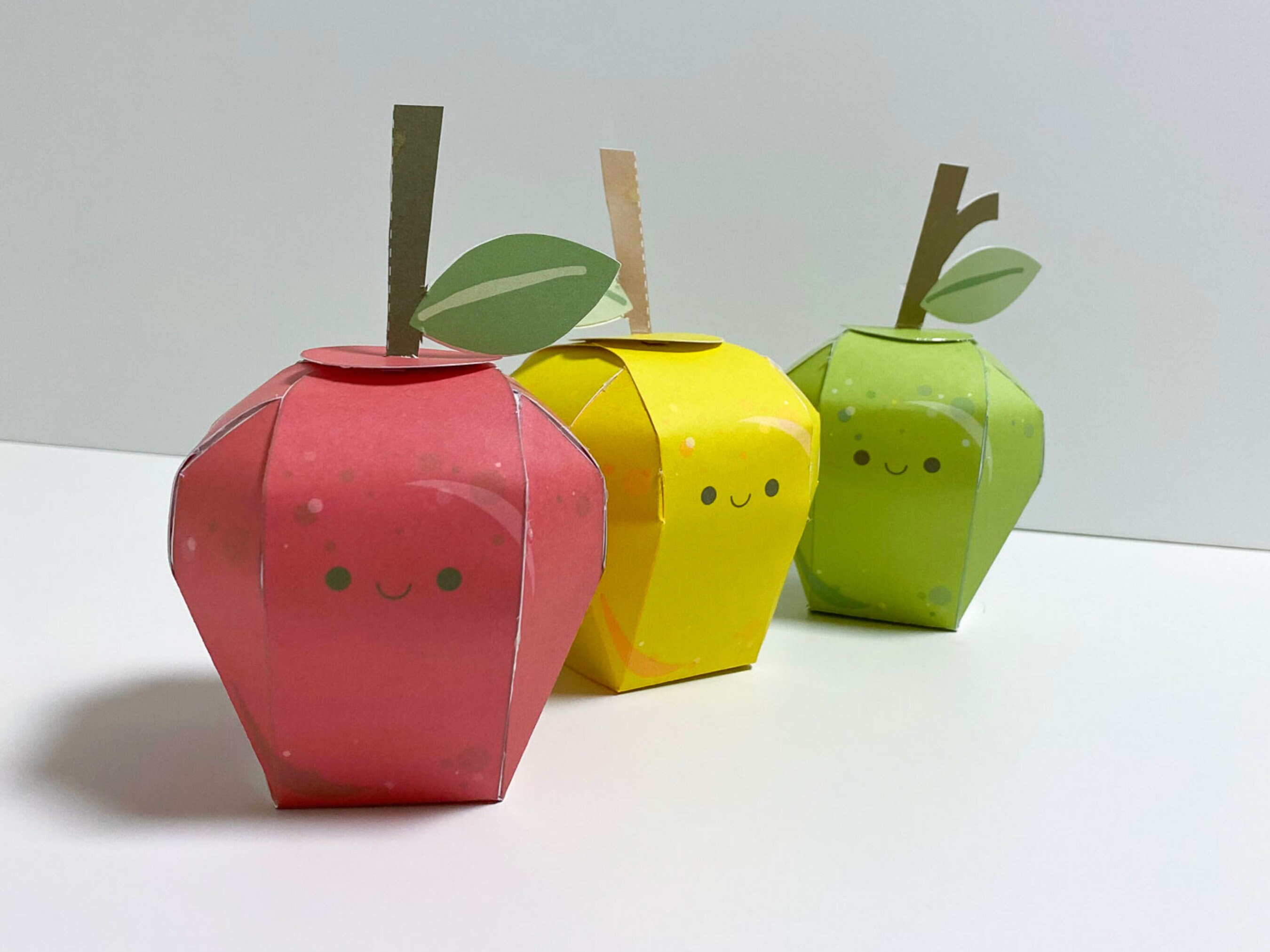 Printable Apple Gift Box • Teachers Friends Birthday School Kids Party ...
