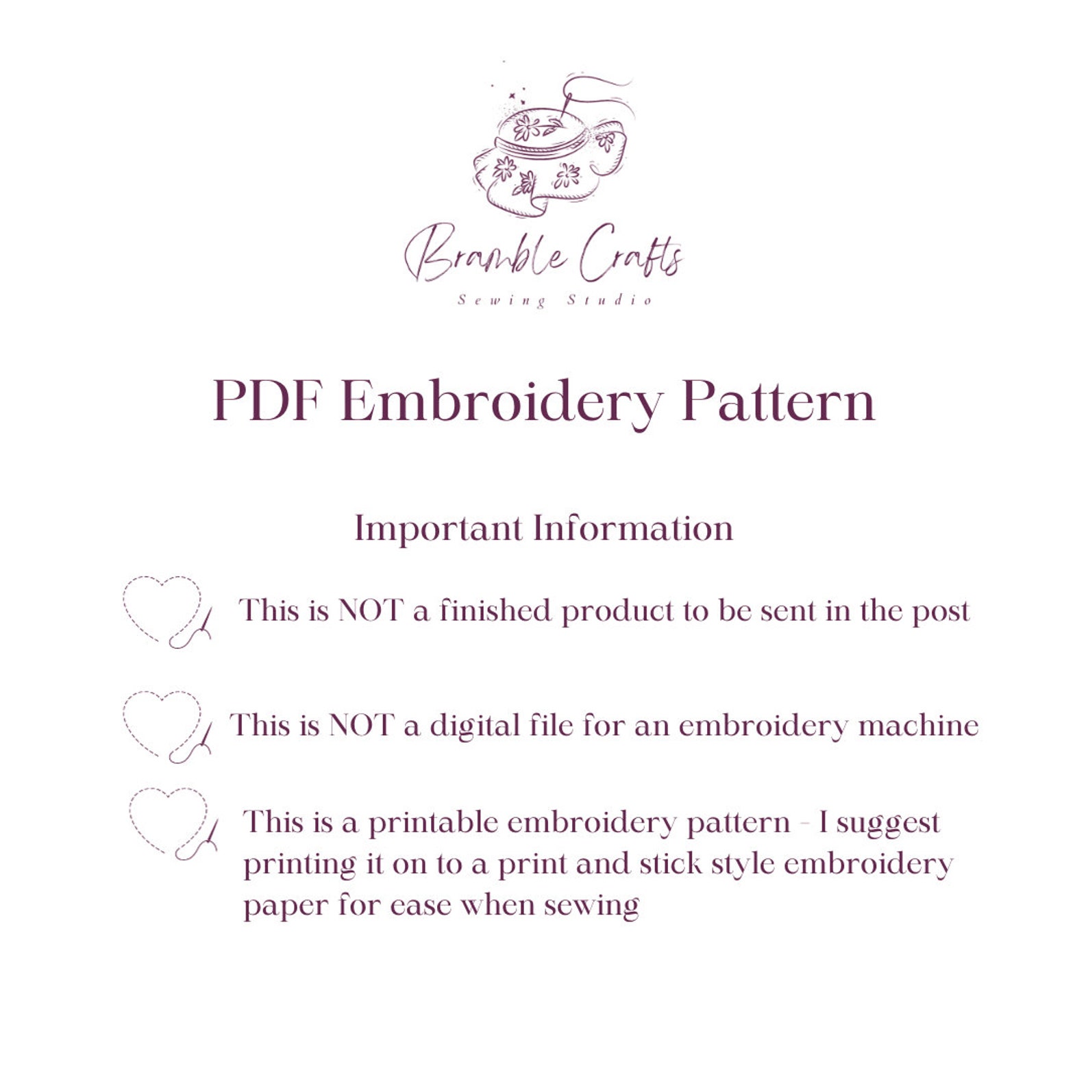 Sewing Pattern Book Embroidery Pattern Gift Flower Sewing Pattern Coffee Cup Sewing Pattern Book ...