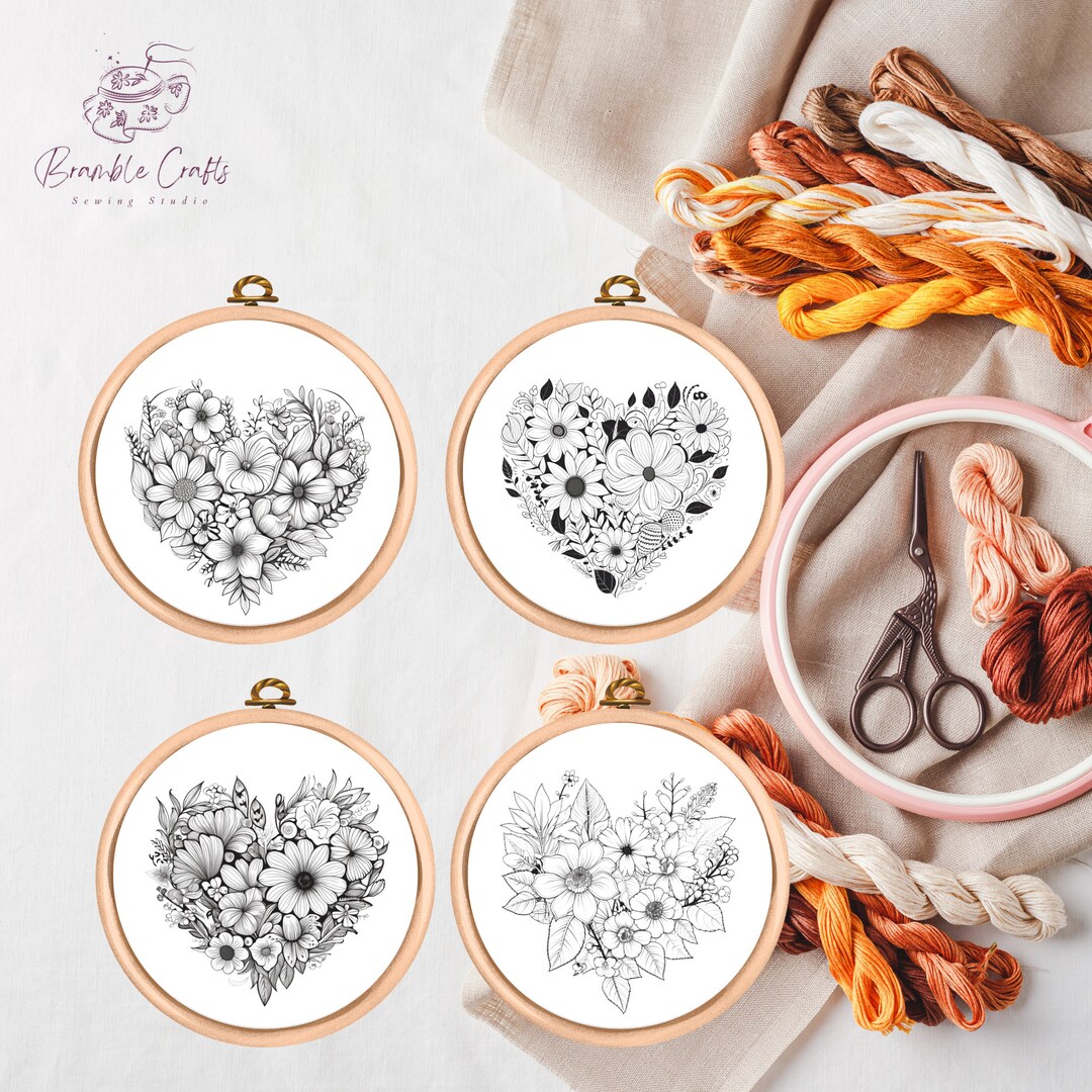 Embroidery Pattern Bundle, Sewing Pattern, Embroidery Pattern, Gift ...
