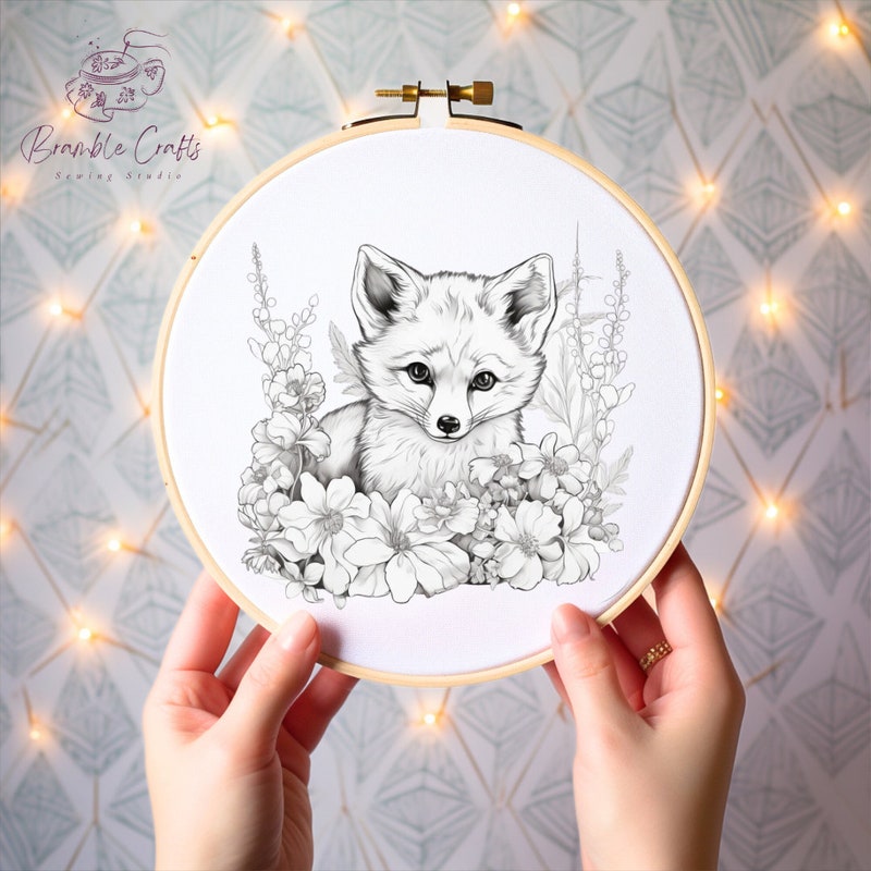 Fox Embroidery Pattern - Etsy