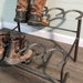 Rustic Double Decker Horseshoe Boot Rack 4 Pairs the Heritage Forge - Etsy