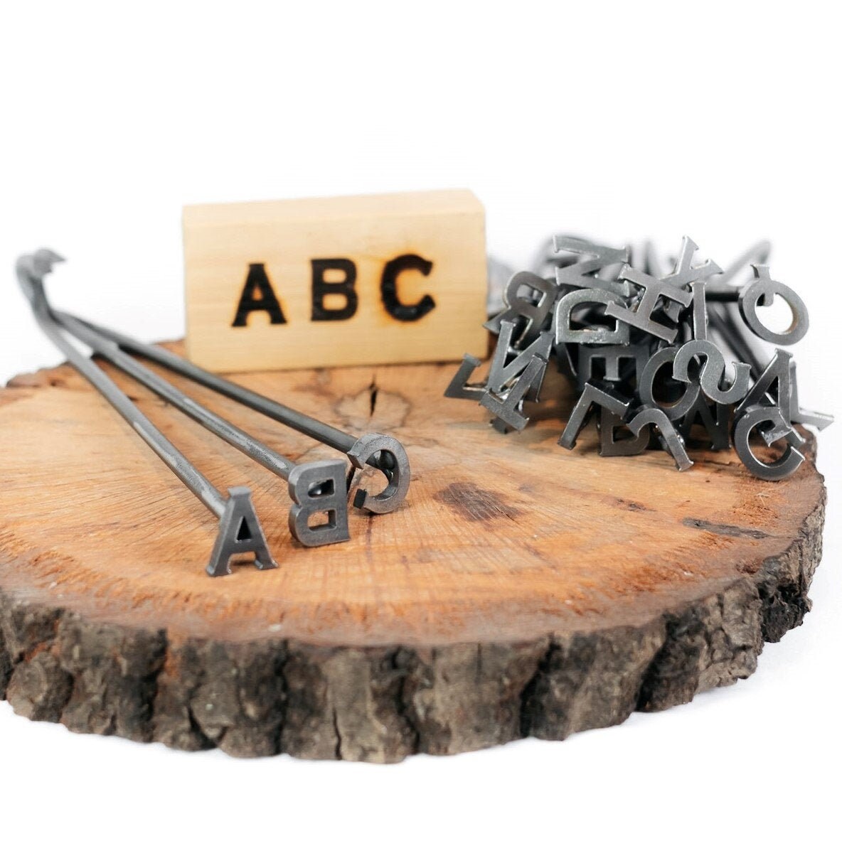 A-Z Alphabet Branding Irons 1 Tall 26 Letters - Etsy