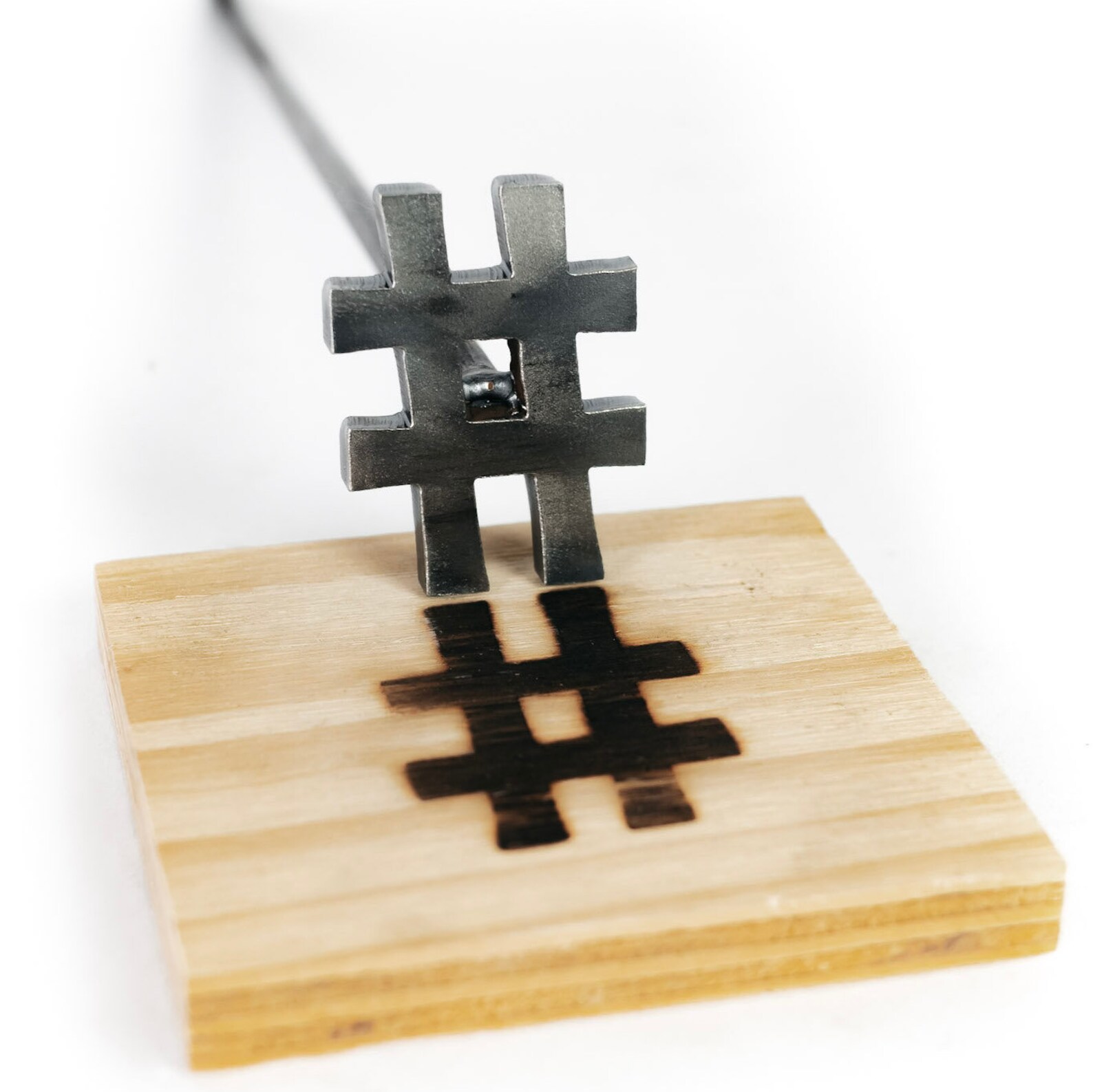 Hash Tag Branding Iron 2 BBQ Crafts Woodworking | Etsy