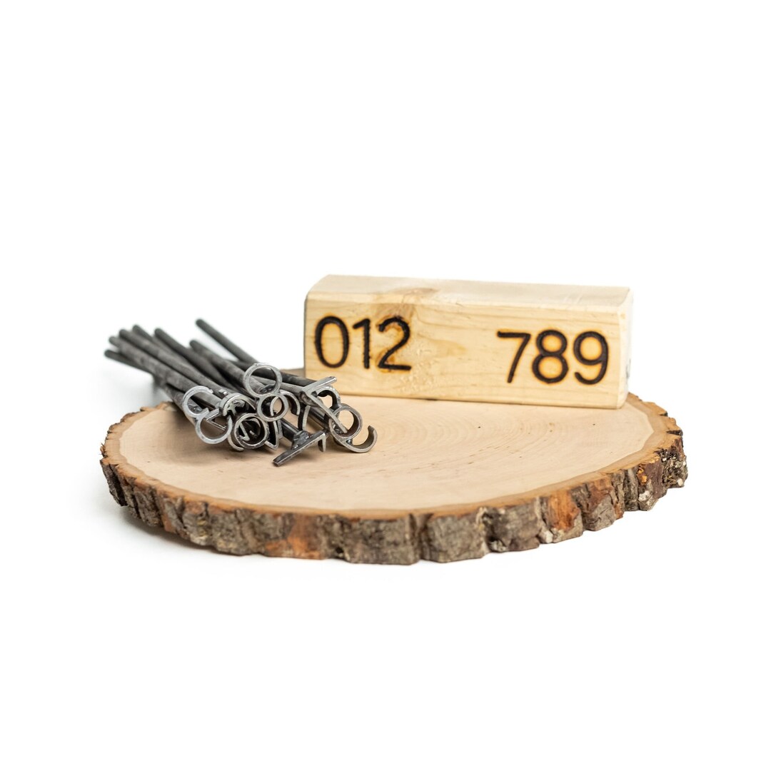 0-9 Number Branding Irons 3/4 Tall 10 Numbers - Etsy