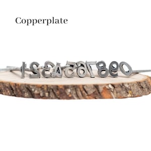 0-9 Number Branding Irons - 3/4" Tall - 10 Numbers - 8" Straight Steel ...