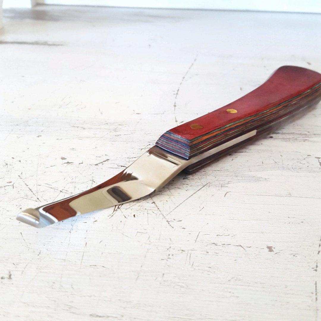 Right-handed Curved Blade Knife W/ Lifetime Handle the Heritage Forge ...