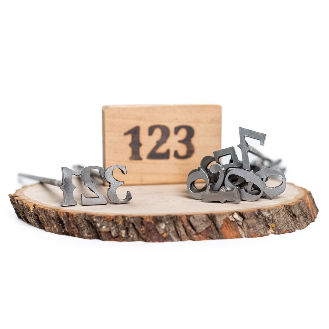 0-9 Number Branding Irons - 1" Tall - 10 Numbers - Custom Cowboy ...