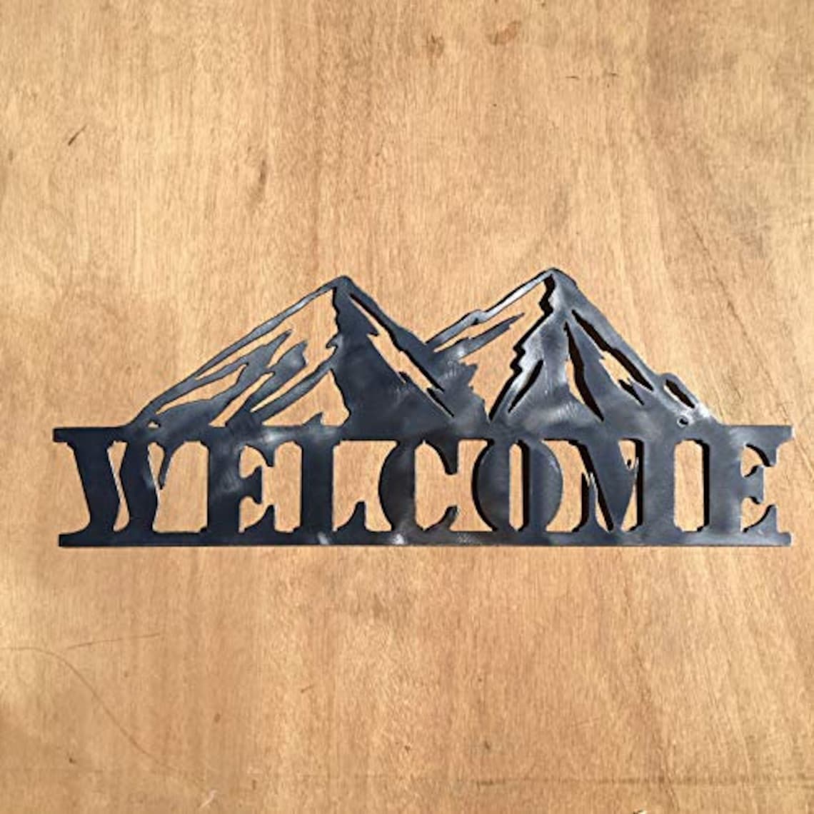 Mountain Welcome Sign 20 X 8 Rustic Home Decor - Etsy