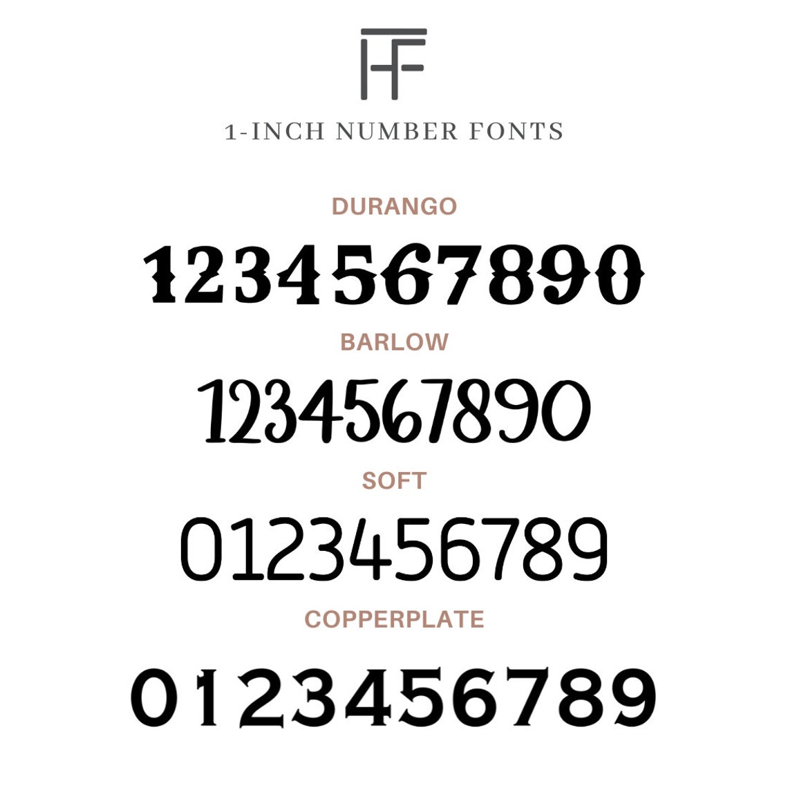 0-9 Number Branding Irons - 1" Tall - 10 Numbers - Custom Cowboy ...