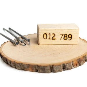 0-9 Number Branding Irons - 1/2" Tall - 10 Numbers - 8" Straight Steel ...