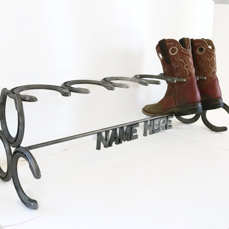 Rustic Custom Horseshoe Boot Rack 1 2 3 or 4 Pairs | Etsy