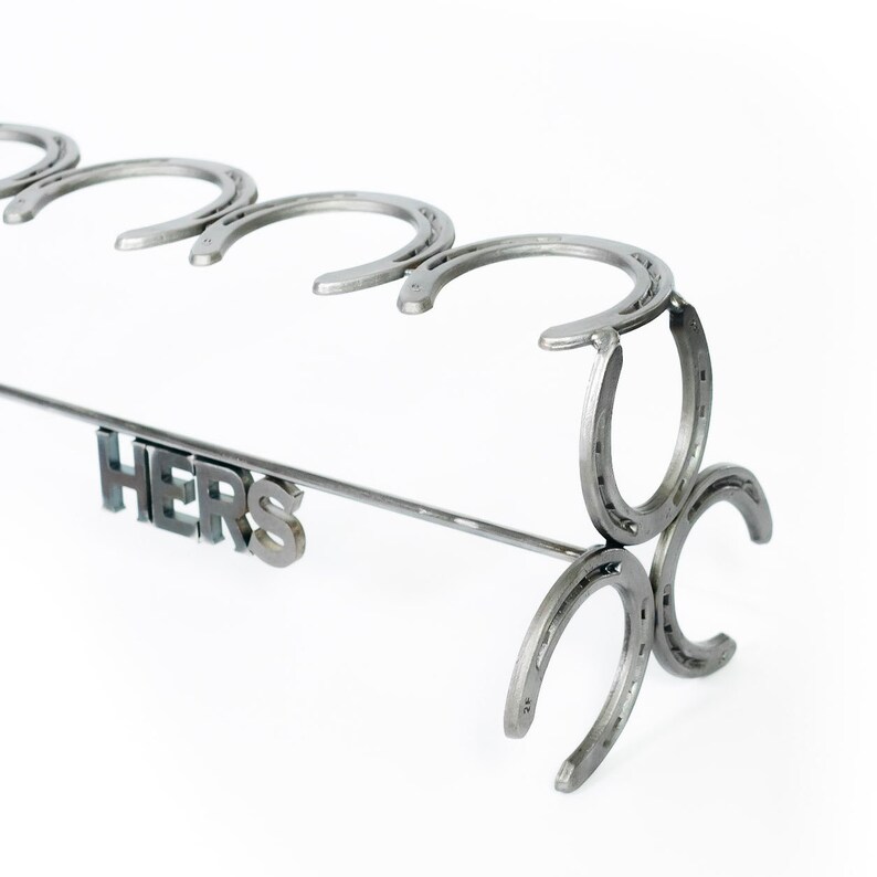 His and Hers Horseshoe Boot Rack - Handmade - the Heritage Forge - Etsy
