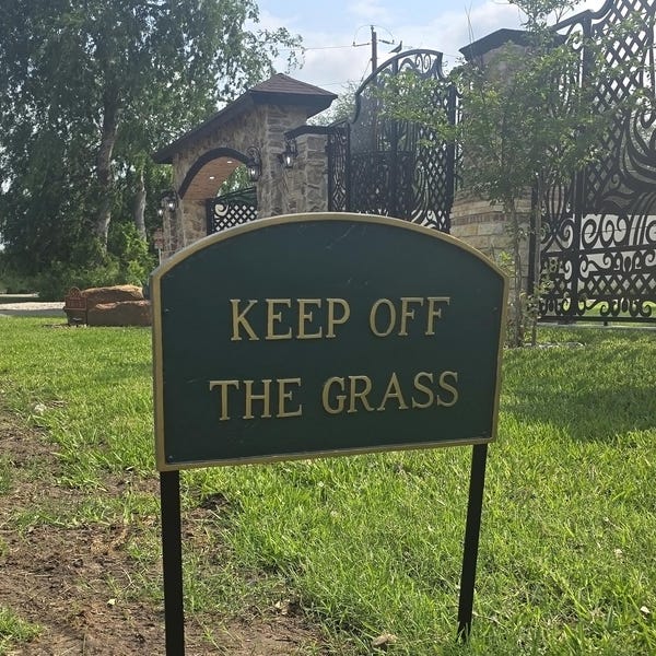 Keep off Grass Sign - Etsy