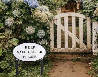 DOG IN YARD Please Keep Gate Closed Sign Lightweight and Easy to ...