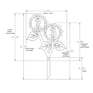 Flower Address Sign - Sunflower Address Lawn Sign - Daisy Address Sign ...