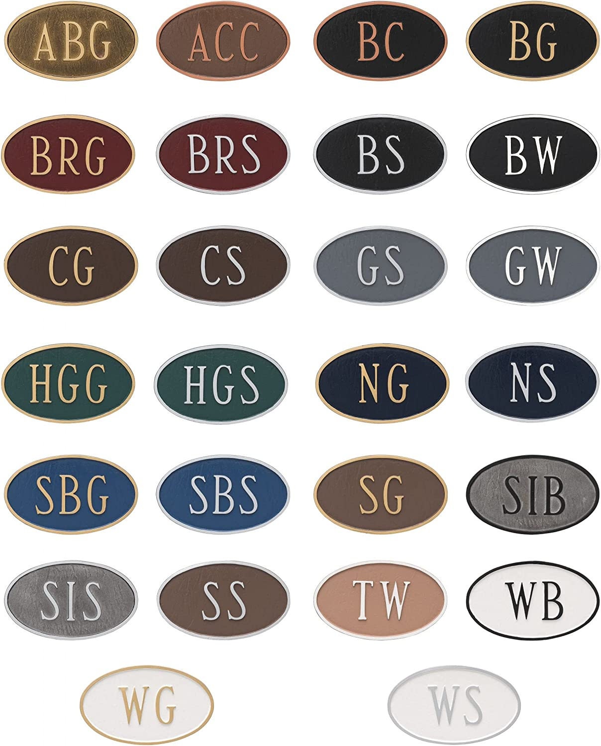 Classic Oval Double-sided Hanging Address Plaque TWO Line - Etsy