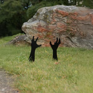 Zombie Hands Set, Zombie Hands Metal Yard Stakes, Zombie Decor, Zombie ...