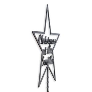 Personalized Christmas Tree Star Topper - Christmas Decoration Ornament ...