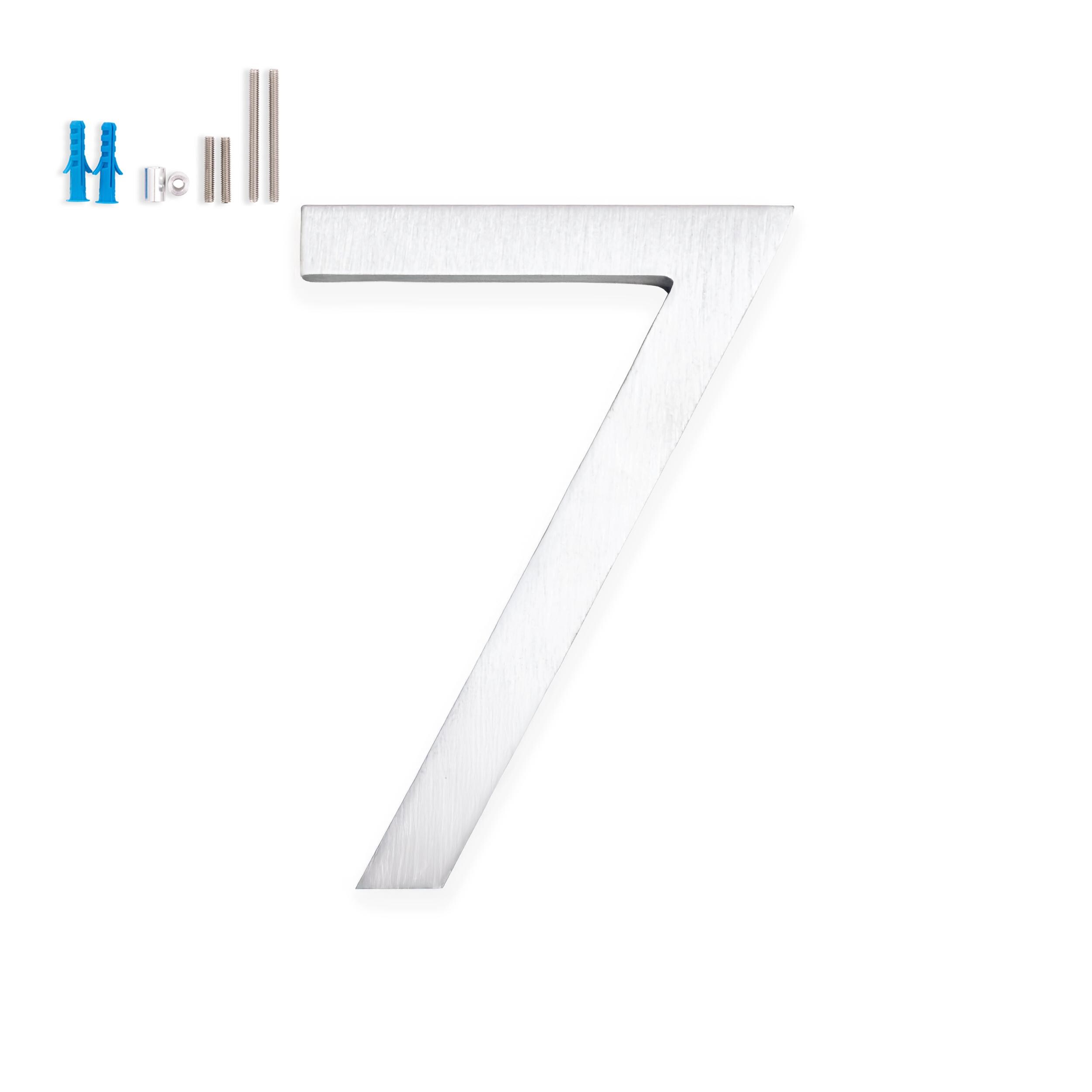 8 Inch Modern House Numbers & Letters, Floating or Flush, Durable ...