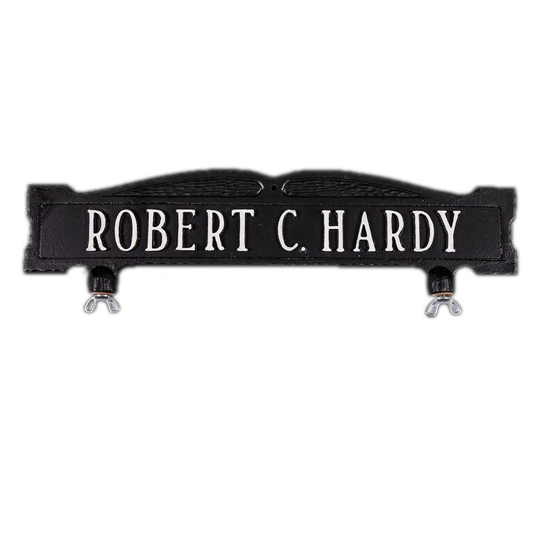 Mailbox Address Sign, Two Sided Mailbox Sign, Solid Metal Address Sign ...