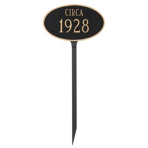 Historical Oval WALL or LAWN Plaque Signs - Circa, Established, Founded ...