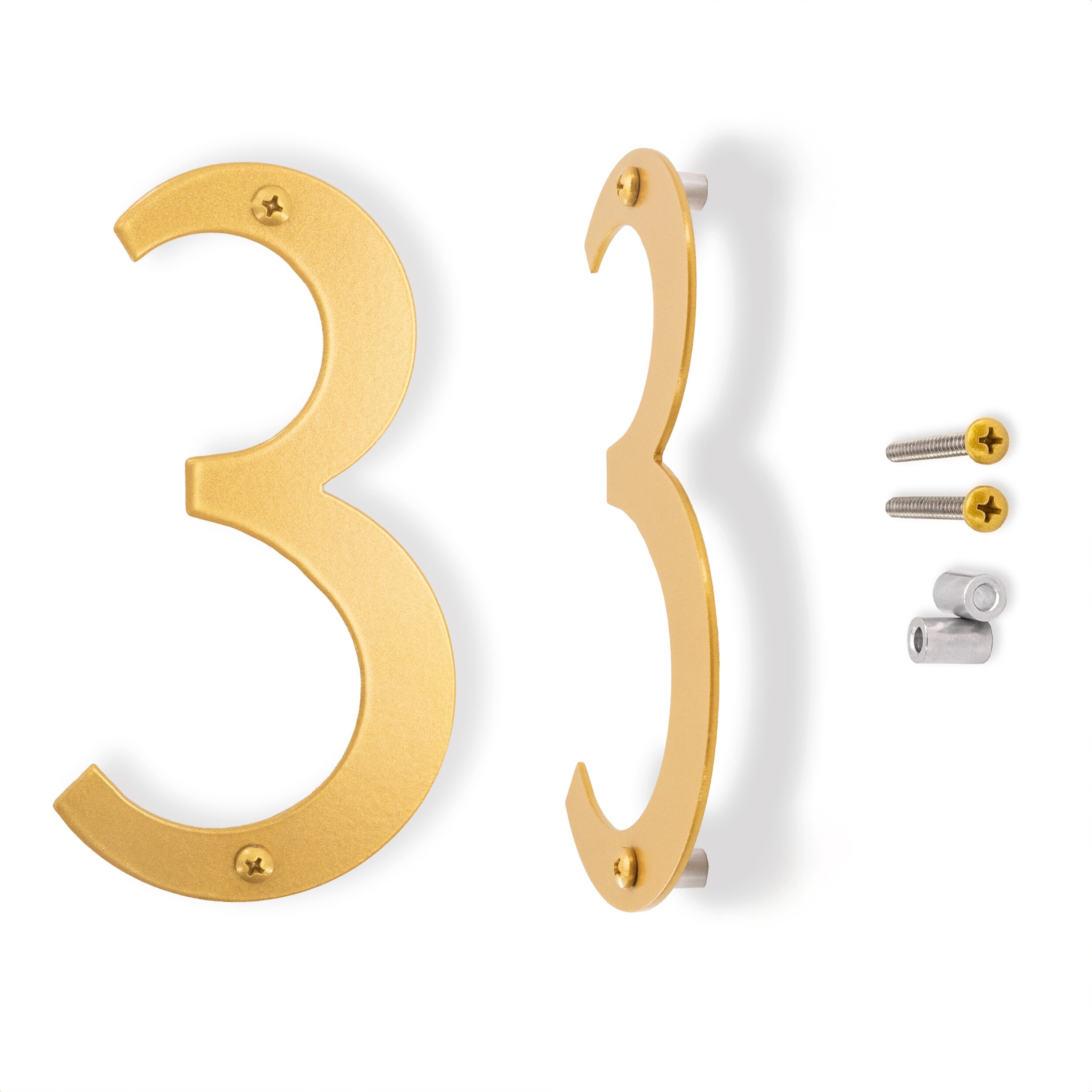 6 Inch Tall Floating House Numbers for Outside - Home Address Numbers ...