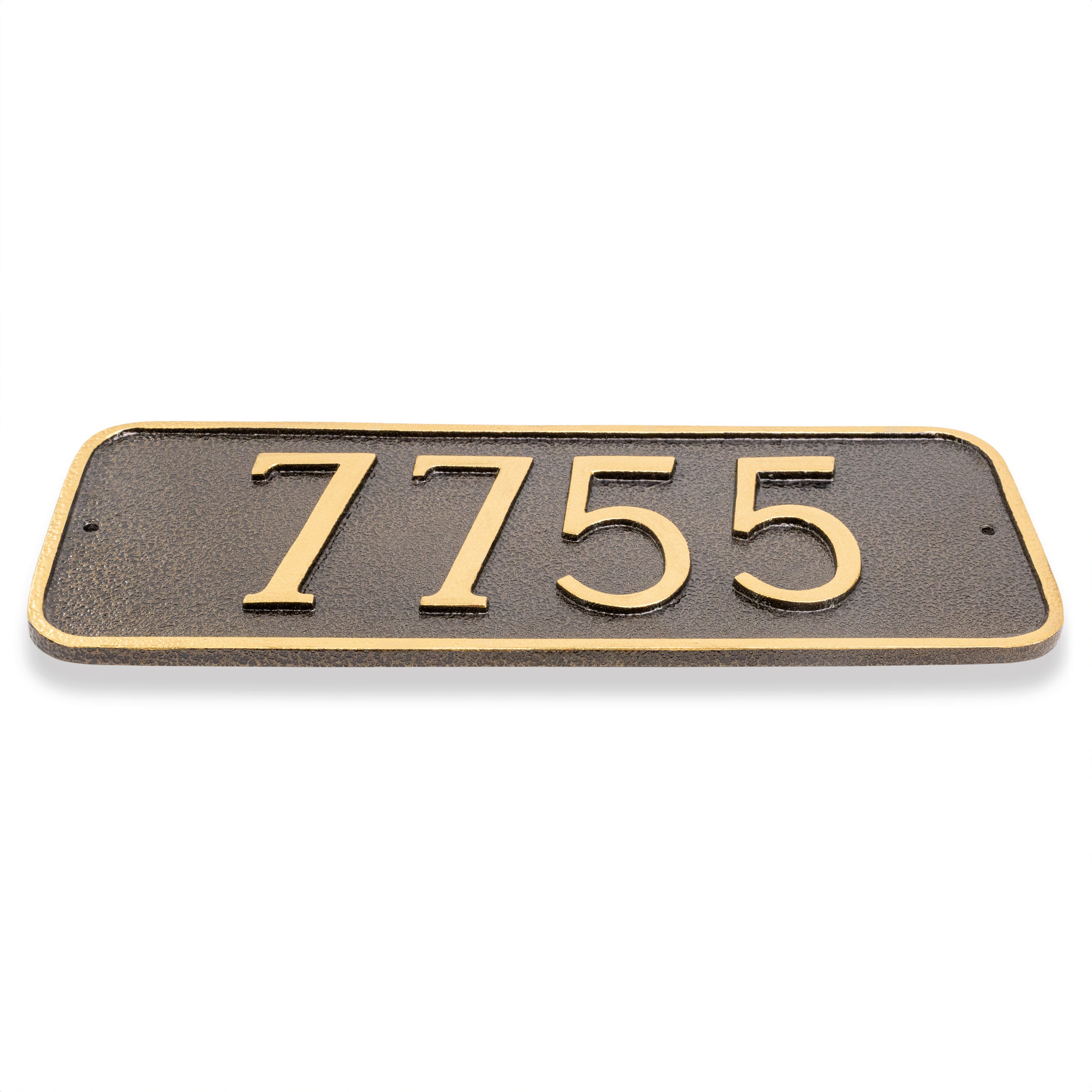 Rectangle Address Plaque - House Numbers - Address Sign - Wall or Lawn ...