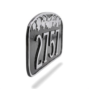 Maple Leaf Address Sign, Address Sign for Yard, WALL or LAWN Sign, Cast ...